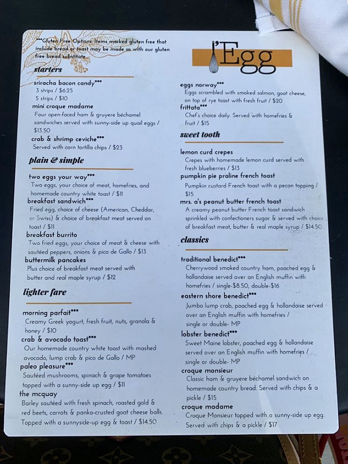 This menu reads like breakfast poetry&mdash;from Sriracha Bacon Candy to Lobster Benedict. Decision paralysis has never been so delicious.