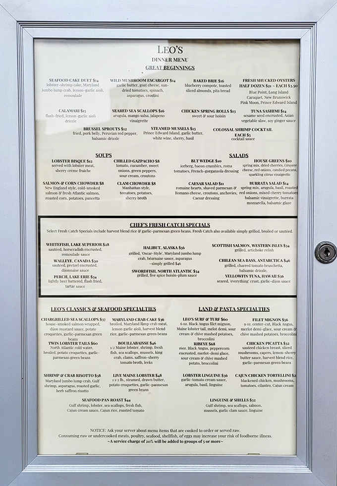 The menu reads like a geography lesson of aquatic delights&mdash;from Maine lobster to Lake Superior whitefish, no passport required.
