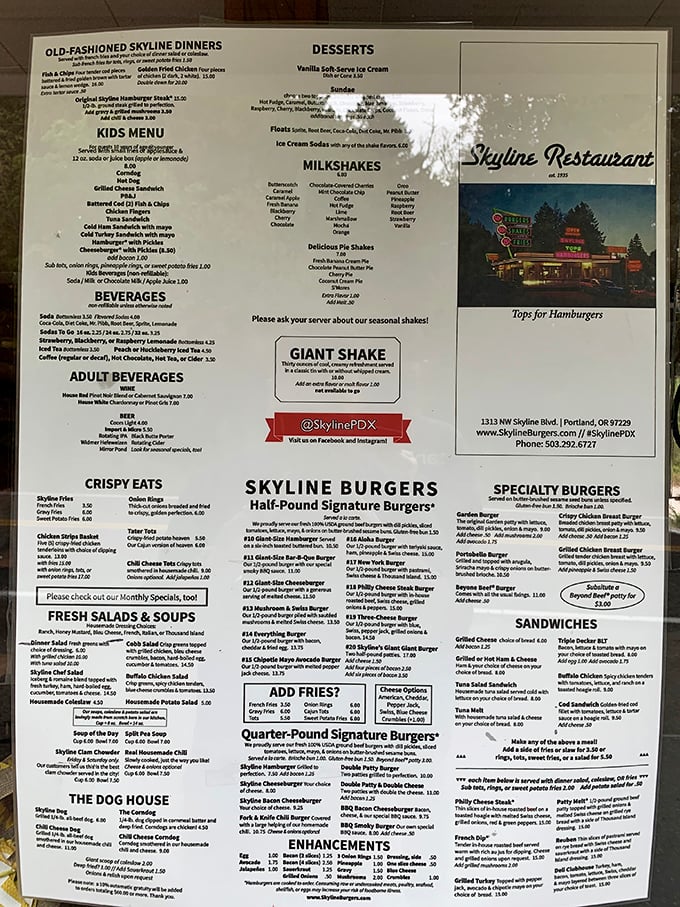 A menu that doesn't need a translator or a second mortgage. Just honest food with options that'll make your stomach growl in anticipation.