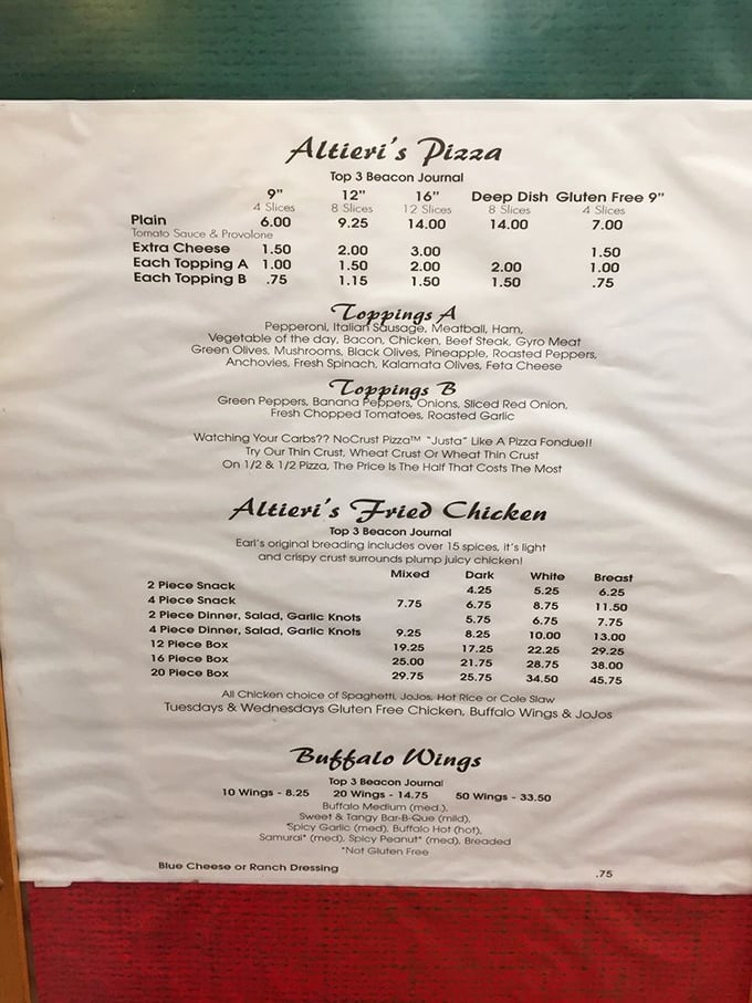 A menu that doesn't need fancy fonts or pretentious descriptions. When you've perfected your craft, simplicity speaks volumes.