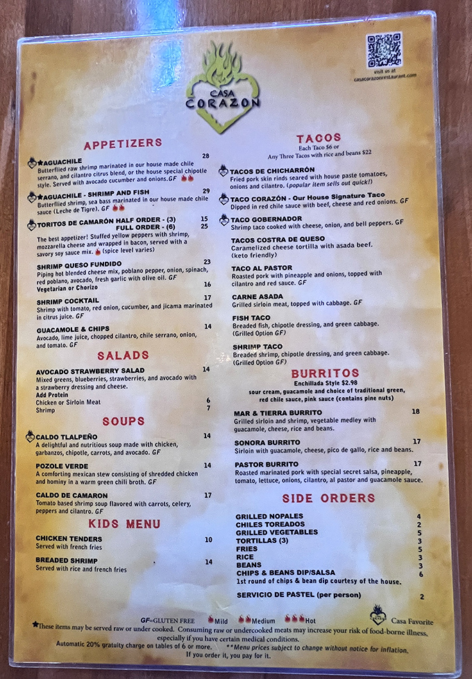 The menu reads like a love letter to Mexican cuisine, with those legendary chicharron tacos prominently featured. Your stomach will thank you later.