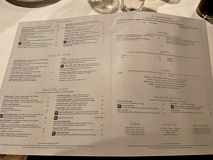 A menu that reads like a love letter to Italian cuisine. So many choices, so little stomach space&mdash;the eternal dining dilemma.