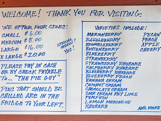 This handwritten menu isn't just a list&mdash;it's a roadmap to happiness. The "Specials? Always! Yes!" says everything about this place's philosophy.