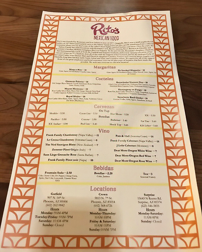 Sometimes the best stories are told through menus &ndash; this one whispers promises of authentic flavors and generous portions.