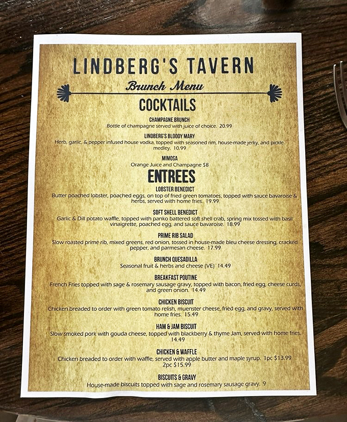 A menu that reads like poetry for your taste buds, featuring that legendary lobster grilled cheese masterpiece.