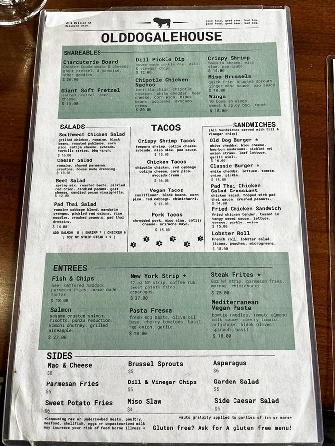 A menu that reads like a love letter to comfort food with a creative twist. Choosing just one item might be the hardest decision you'll make all day.