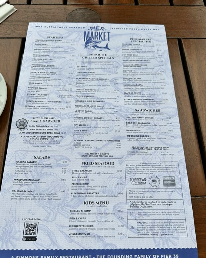 A menu that reads like a love letter to the Pacific, featuring sustainable catches and legendary chowder. 