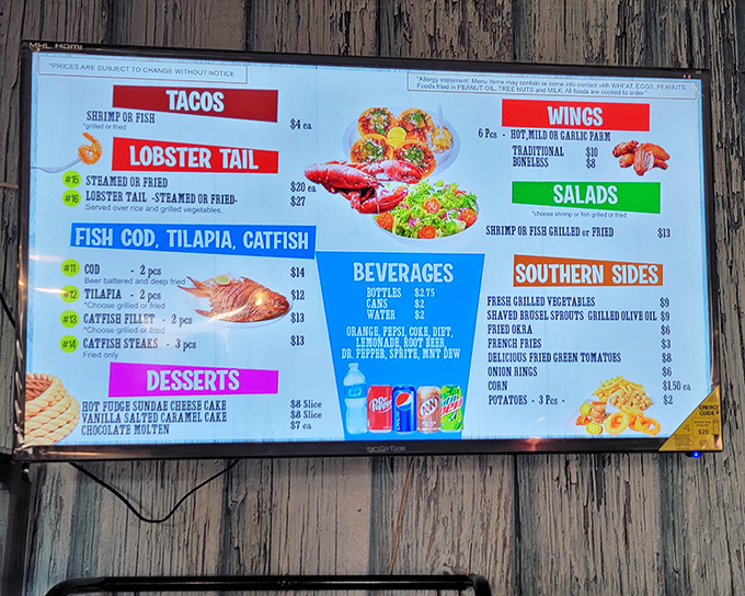 A menu that cuts to the chase&mdash;seafood done right, without fancy descriptions or pretentious chef-speak. Just point and prepare for deliciousness.