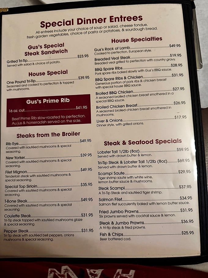 A menu that doesn't just list food but promises an experience. Each item practically whispers, "Choose me, you won't regret it."