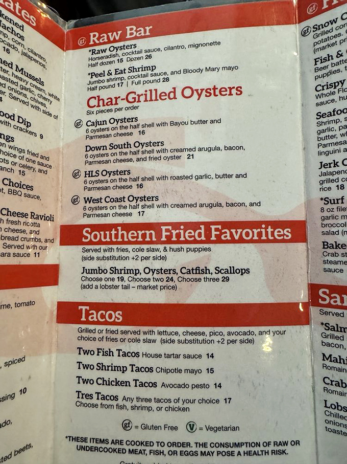 The menu reads like a love letter to the sea&mdash;from raw bar treasures to Southern fried classics that make landlocked diners forget they're miles from the coast.