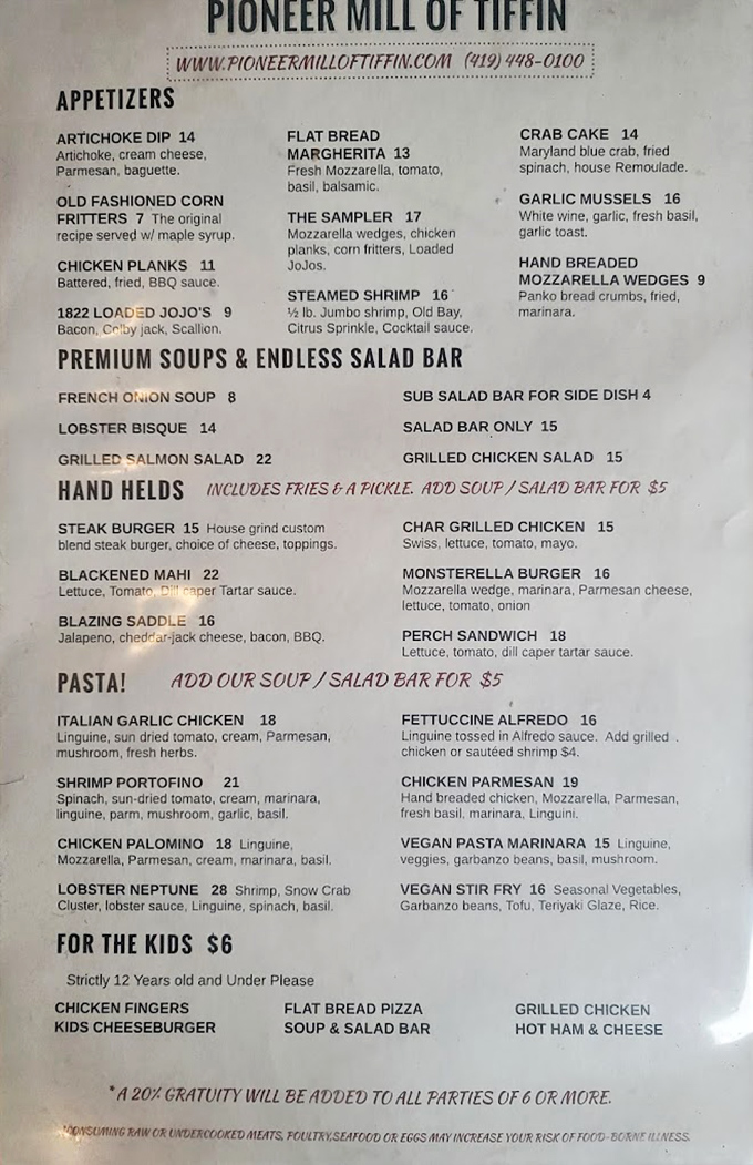 The menu reads like a love letter to comfort food classics, with enough modern twists to keep culinary adventurers coming back for more.