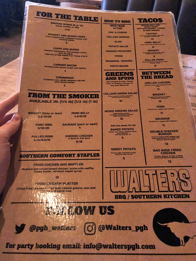 This menu isn't just a list &ndash; it's a roadmap to happiness. "From the Smoker" might be the three most beautiful words in the English language.