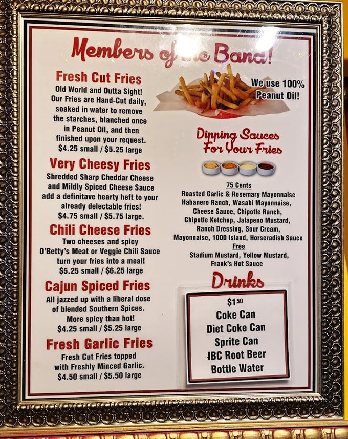 This menu reads like a love letter to creativity, turning simple hot dogs into gourmet adventures.