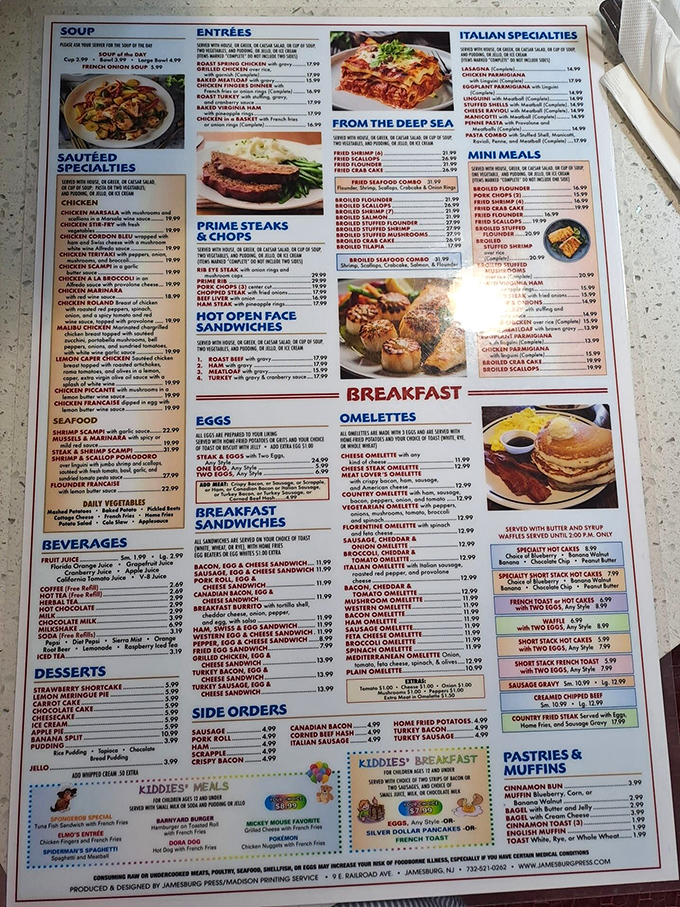 A menu so extensive it could double as light reading material. The real challenge? Deciding what delicious path to take.