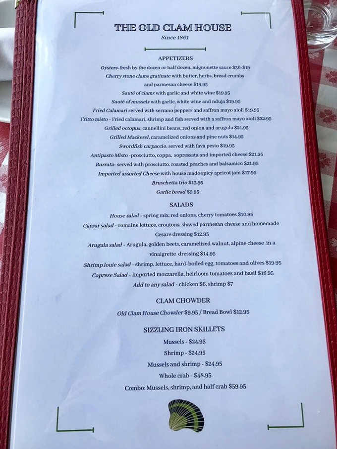 A menu that reads like maritime poetry&mdash;where every dish promises the ocean's bounty without needing fancy culinary buzzwords.