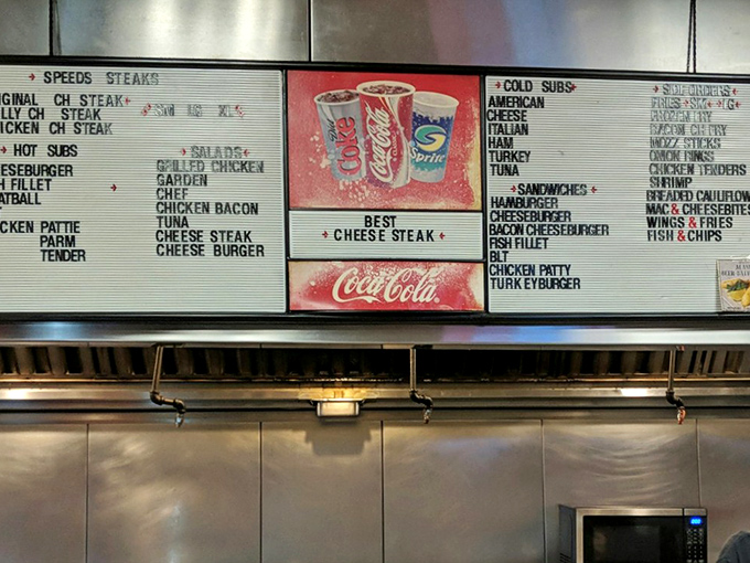 The no-nonsense menu board speaks volumes: this is a place that knows exactly what it does well.