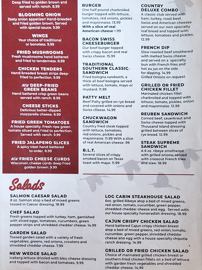 This menu isn't just a list of food&mdash;it's a roadmap to happiness. The fried green tomatoes aren't just a movie reference, they're a religion.