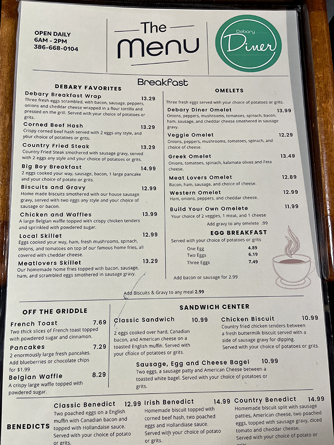 The menu reads like a love letter to breakfast classics. No molecular gastronomy here&mdash;just honest food that respects tradition while satisfying modern appetites.