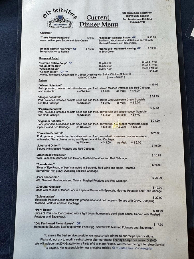 The menu reads like a love letter to German cuisine. From schnitzel variations to sauerbraten, each dish promises a delicious journey across the Atlantic.