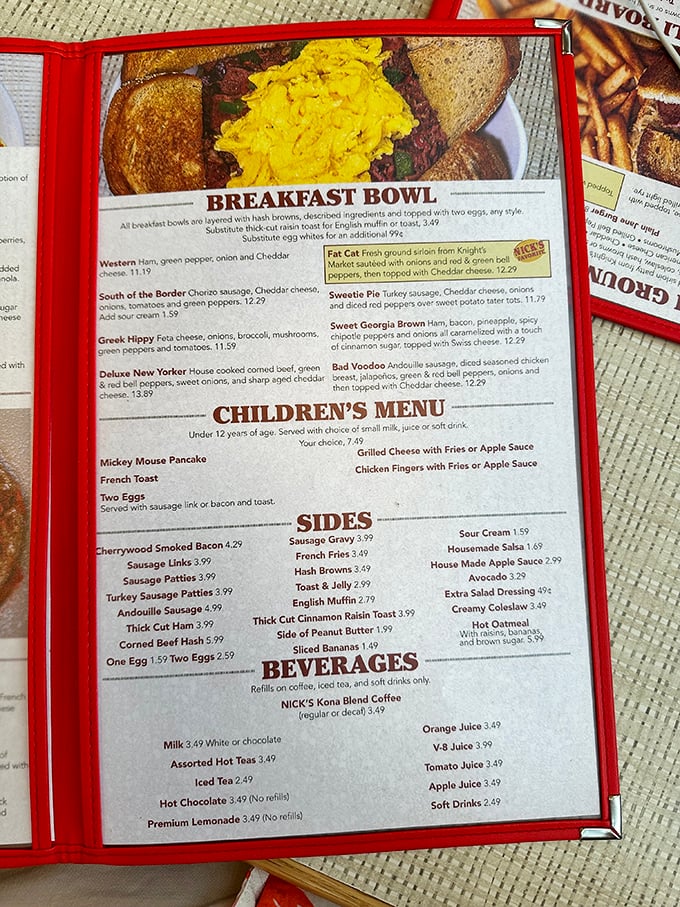 Reading this menu is like finding the treasure map you've been searching for your entire breakfast-loving life.