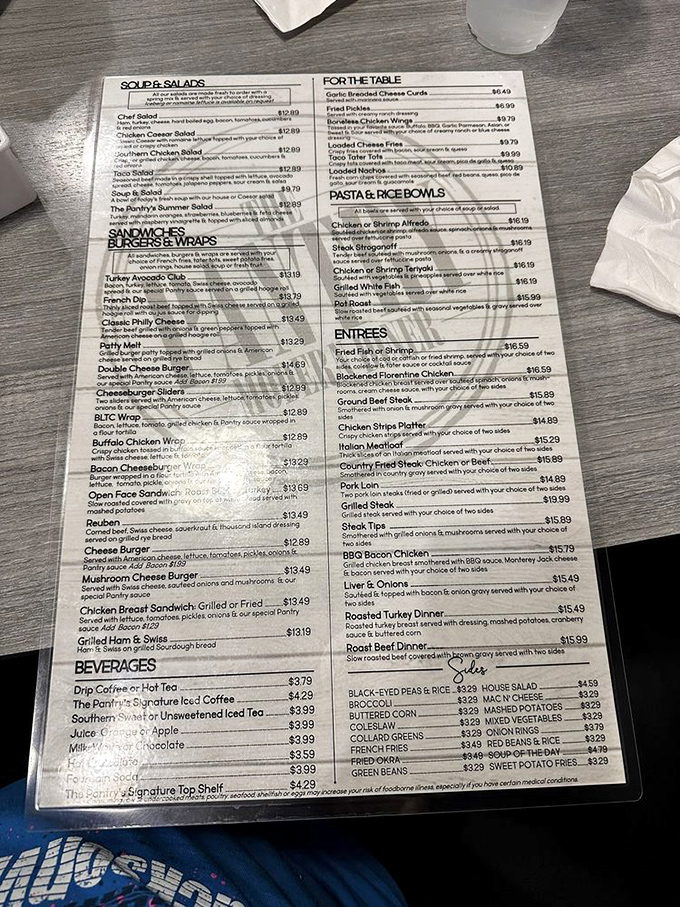 A menu that reads like a love letter to breakfast enthusiasts. Each description promises a journey worth taking, especially before noon.