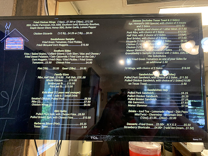 Reading this menu is like getting a love letter from the BBQ gods. So many choices, so little stomach capacity!