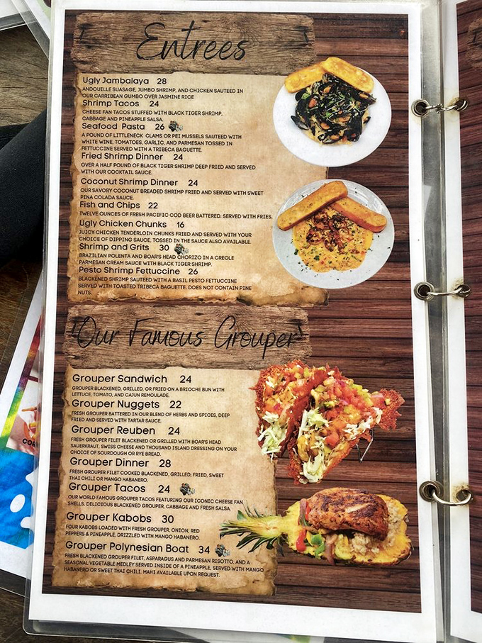 This menu reads like a grouper lover's greatest hits album &ndash; every option a chart-topper.