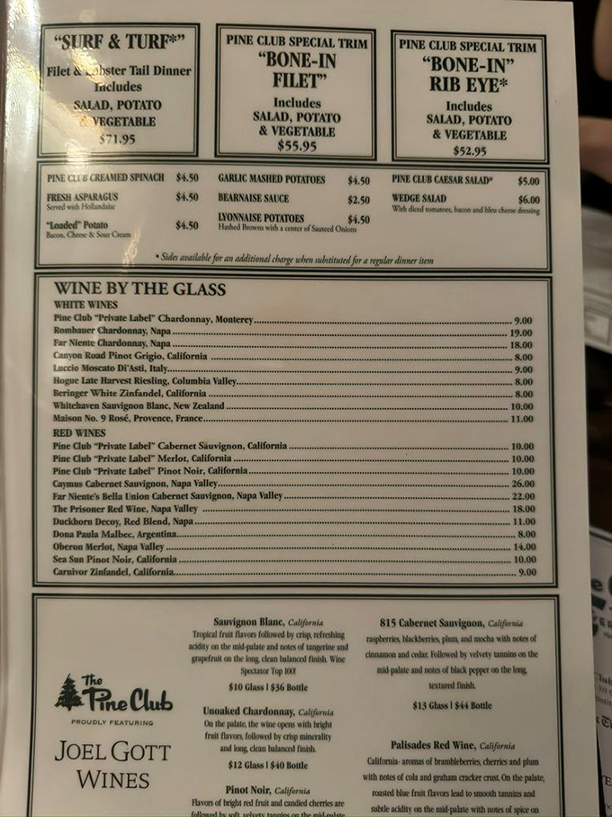 The menu reads like a love letter to classic American dining&mdash;no molecular gastronomy, just perfectly executed steakhouse standards.