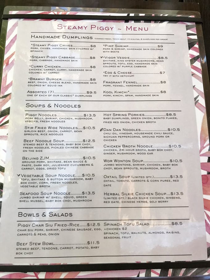 A menu that reads like a love letter to Asian fusion. Decision paralysis has never been so delicious&mdash;you'll want to order everything twice.