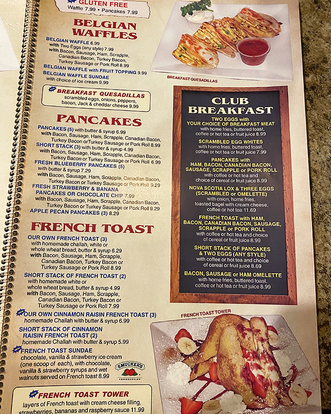 The menu at Suburban Diner reads like a novel of comfort food classics. Choosing just one dish might be the hardest decision you'll make all day.