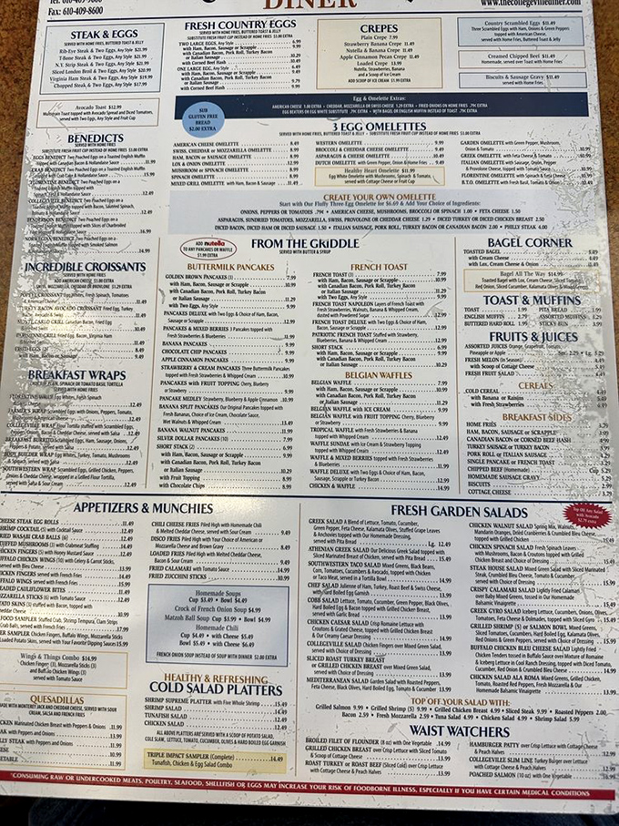 This extensive menu reads like a love letter to American comfort food, offering everything your appetite desires.