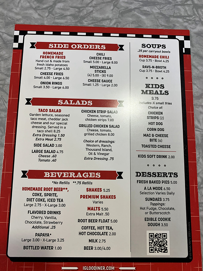 A menu that doesn't need fancy fonts or pretentious descriptions &ndash; just honest food at prices that won't make your wallet weep.