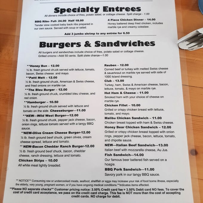 A menu that doesn't need fancy fonts to impress&mdash;just honest descriptions of dishes that have kept locals coming back for generations.