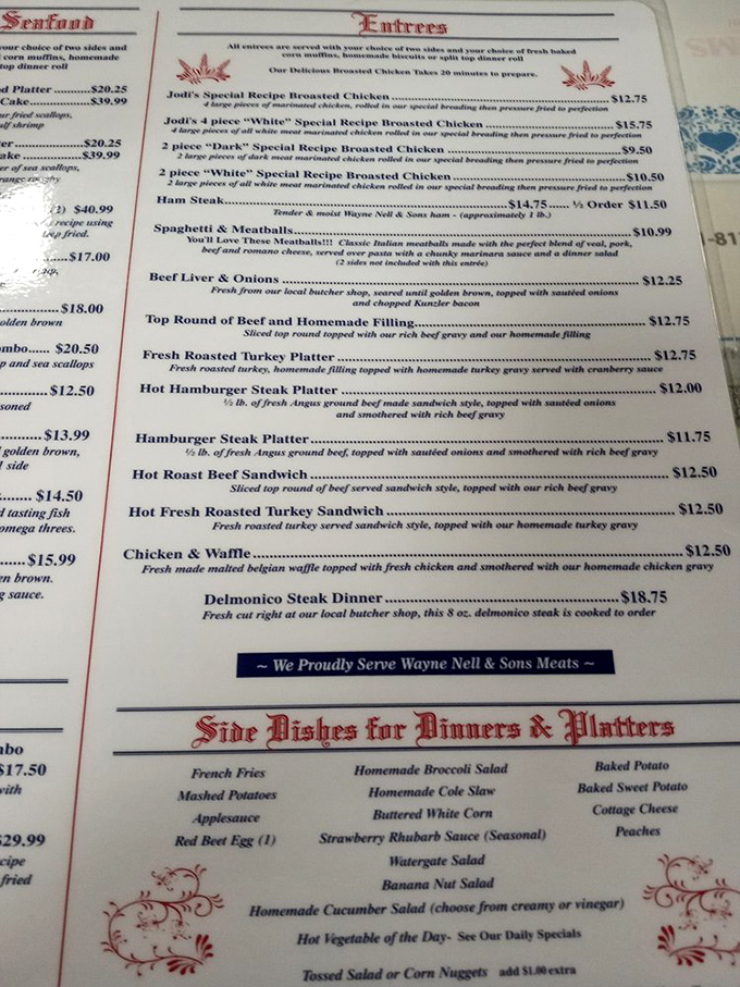 A menu that reads like a love letter to hearty appetites and honest flavors.