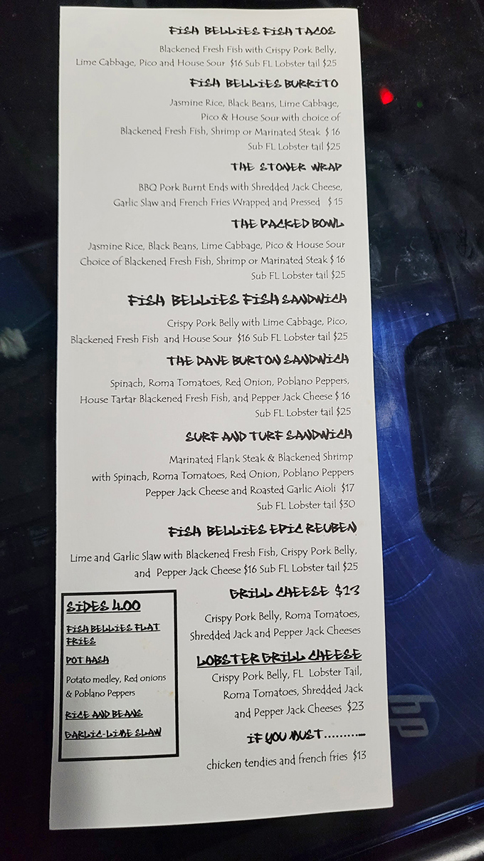 This isn't just a menu; it's a roadmap to happiness. Each item represents a different route to the same destination: food bliss.