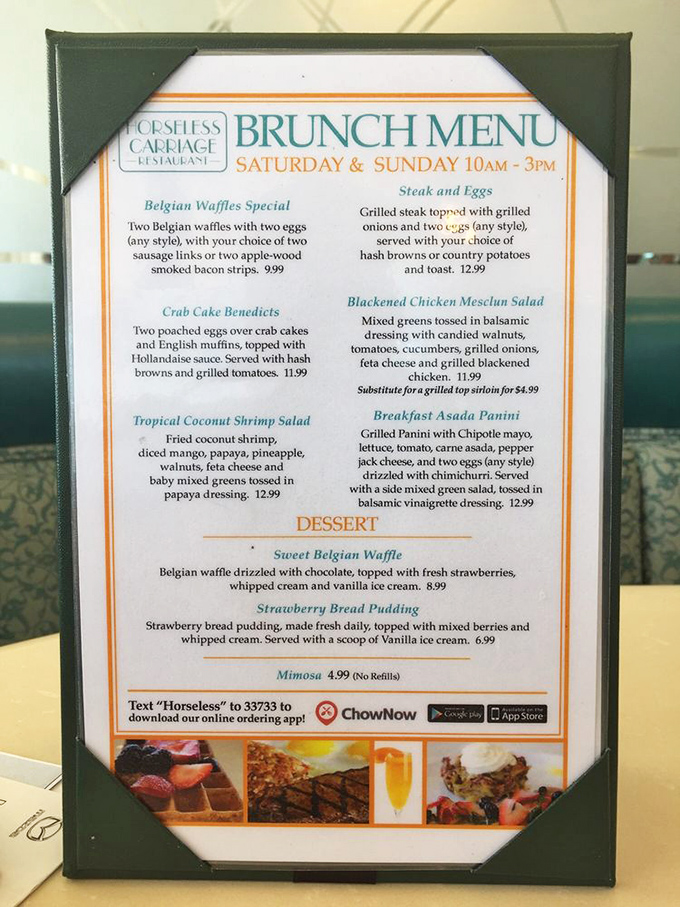 Weekend brunch that makes getting out of bed worthwhile. Belgian waffles, crab cake benedicts, and mimosas&mdash;the holy trinity of morning happiness.