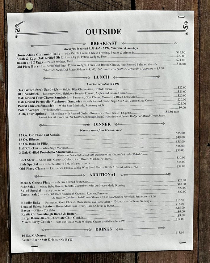 This isn't just a menu&mdash;it's a declaration that simple food done extraordinarily well never goes out of style. The oak-grilled offerings are the stars of this culinary show.
