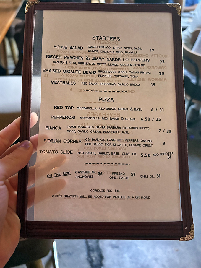 A menu so focused it makes Marie Kondo look indecisive. Each option sparks joy and serious decision anxiety.