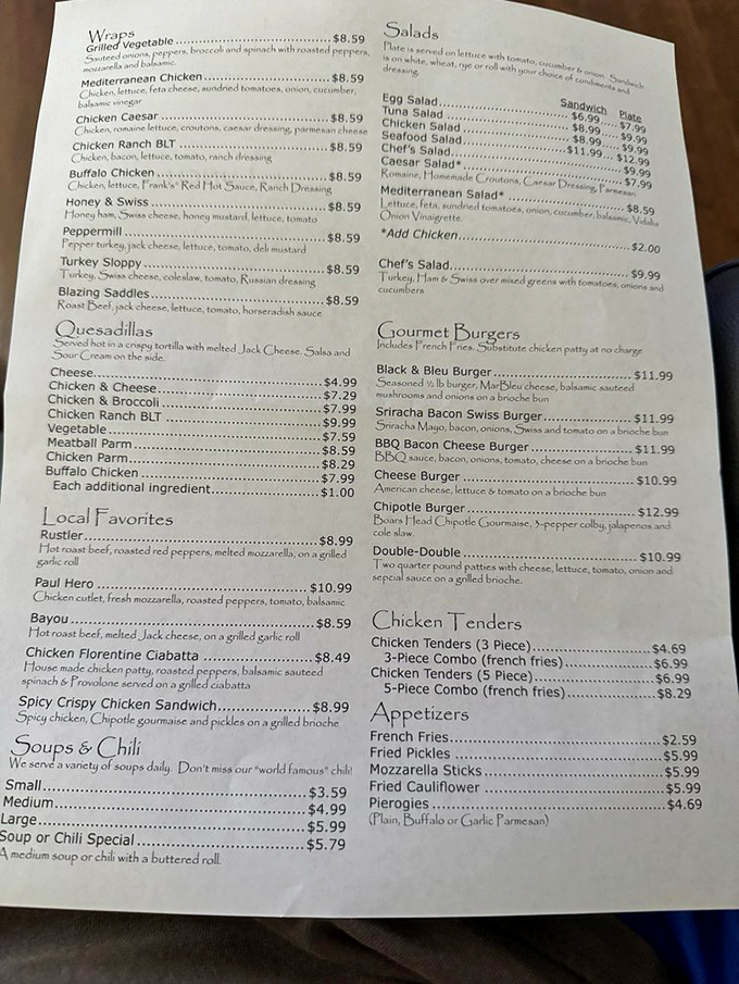 The menu at Ryan's reads like a love letter to comfort food. Decision paralysis has never been so delicious.