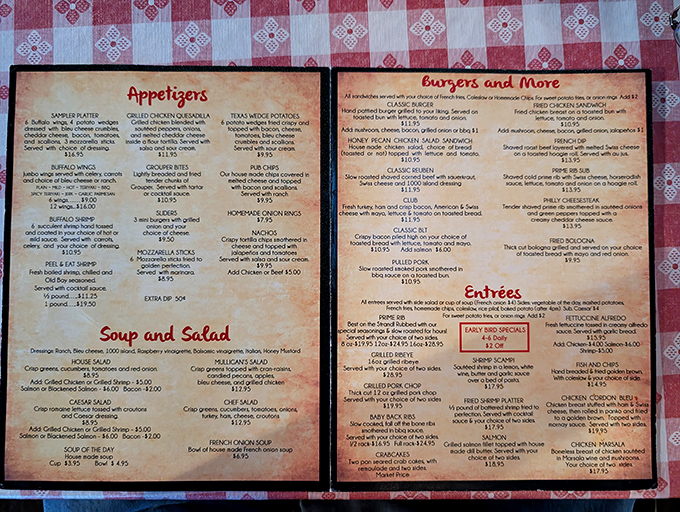 Red checkered menus never lie &ndash; they promise comfort food delivered with zero pretense or disappointment.
