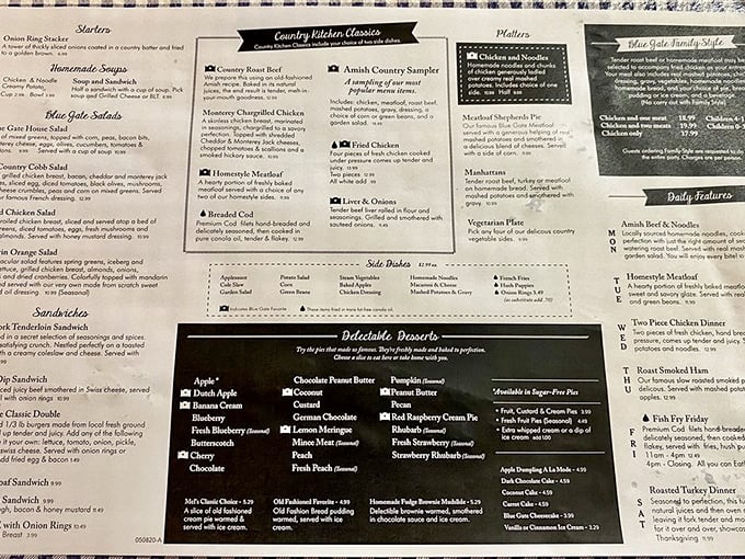Reading this menu is like getting a love letter from your grandmother who thinks you're too skinny, no matter your size.