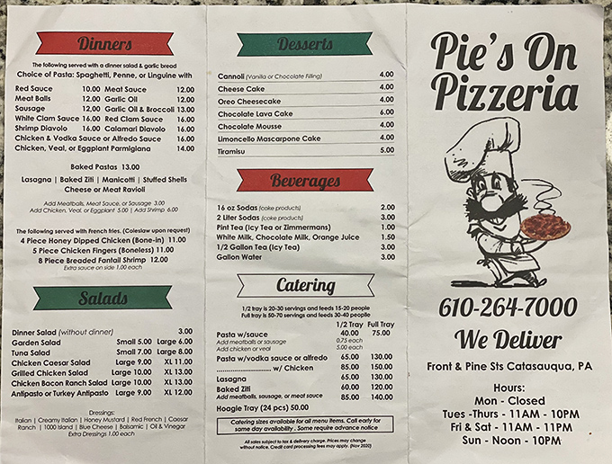 The menu that launched a thousand cravings. Simple, straightforward Italian-American comfort food that doesn't need fancy descriptions to make your mouth water.