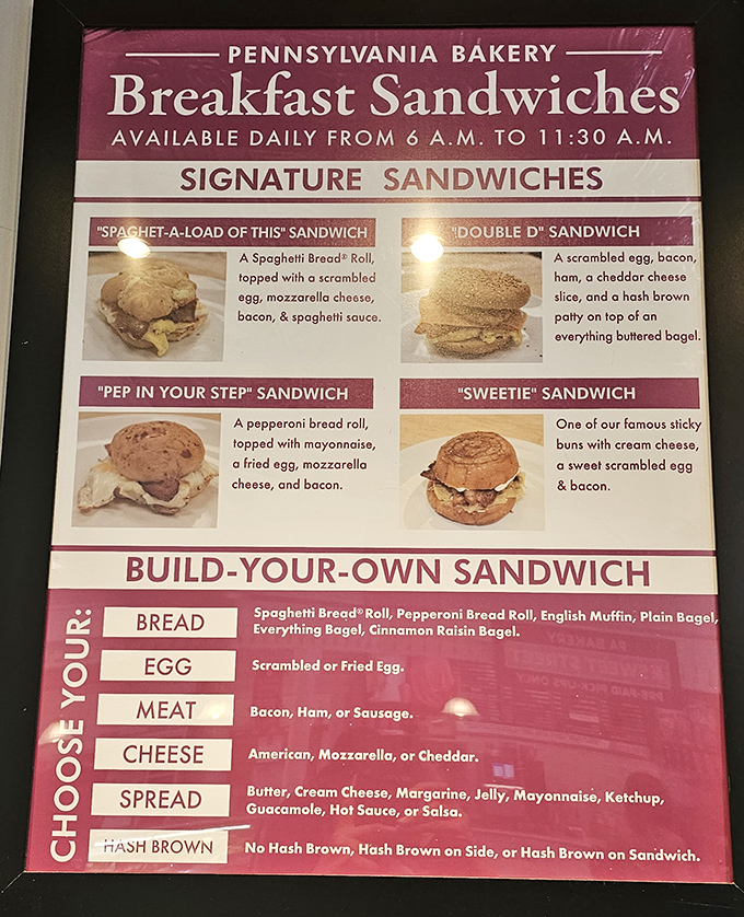 Breakfast sandwiches that defy convention &ndash; the "Spaghet-A-Load of This" proves Pennsylvanians understand that pasta belongs in every meal, including breakfast.