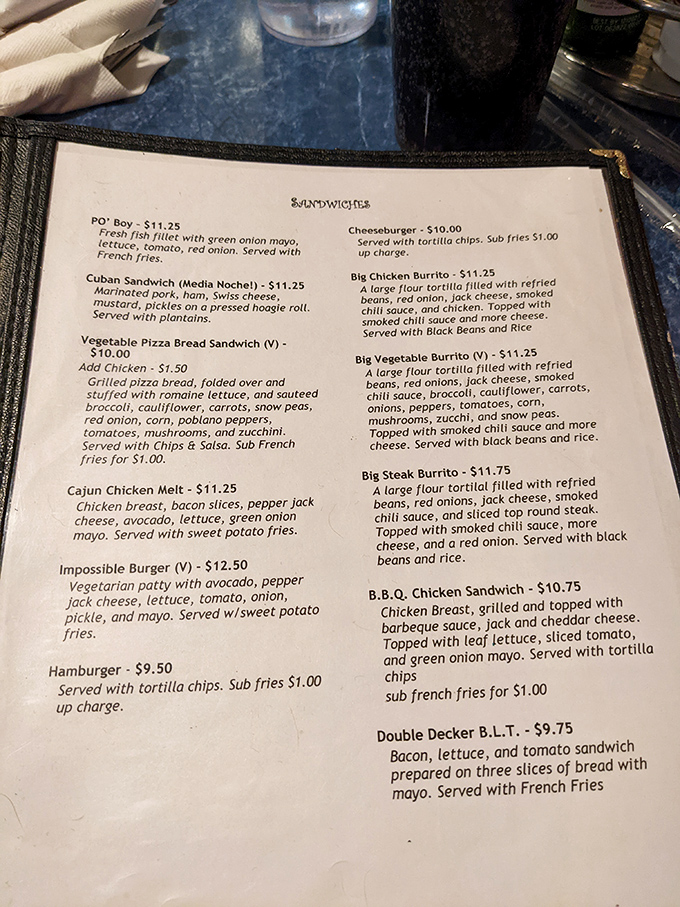 A menu that reads like a love letter to cultural fusion. Each description promises a journey worth taking, no passport required. 