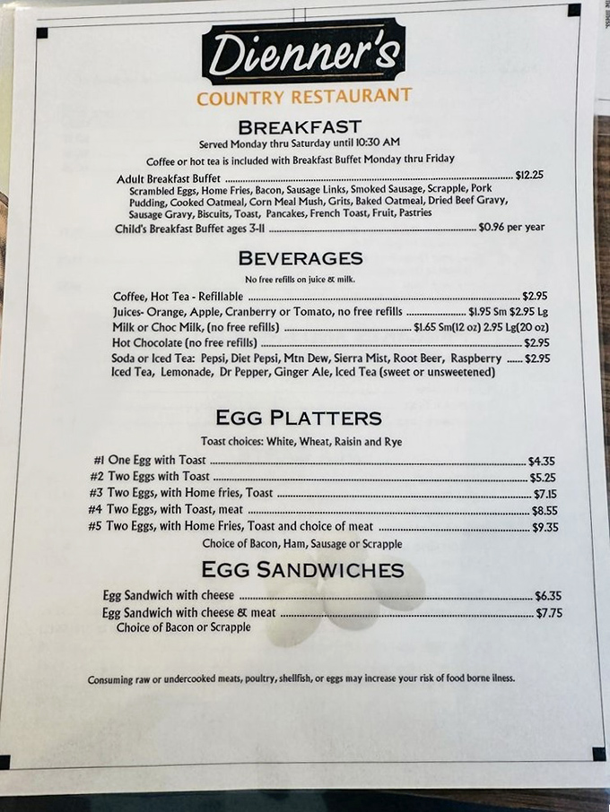 A menu that doesn't need fancy fonts or flowery descriptions&mdash;just honest food at honest prices. The breakfast buffet lineup reads like poetry to hungry travelers.