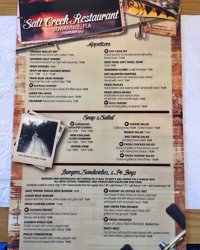 This isn't just a menu – it's a love letter to Gulf Coast cuisine written in delicious detail.