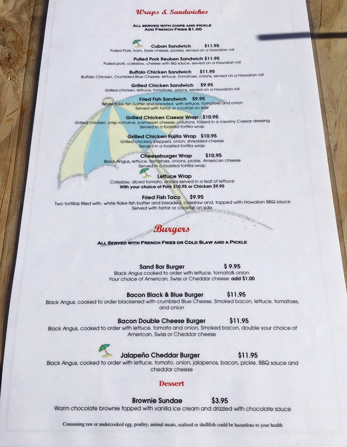 A menu that doesn't need fancy fonts or pretentious descriptions—just honest food that delivers on every promise.