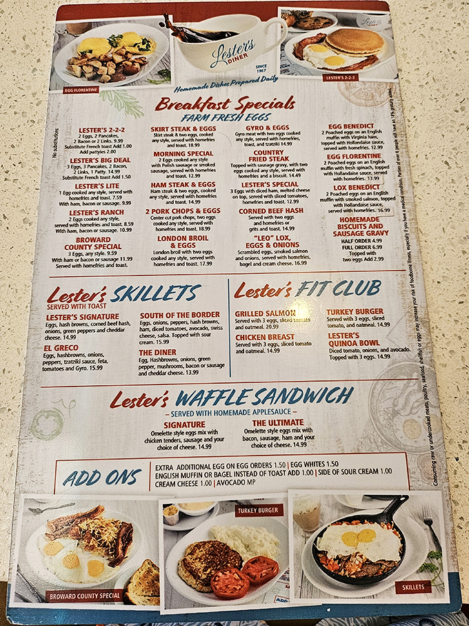 The menu at Lester's reads like a novel where every chapter ends with "and then they were happily full."