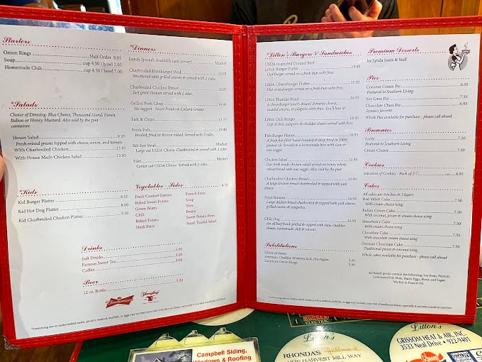 This menu reads like a love letter to Southern comfort, with more tempting options than a retirement community buffet.