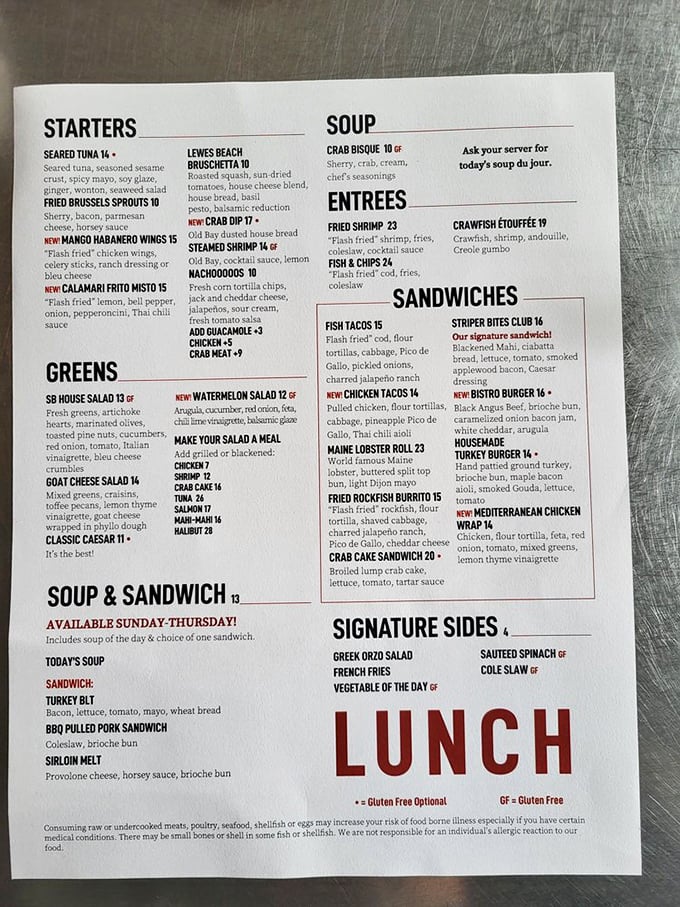 A menu that doesn't need fancy fonts or pretentious descriptions to make your mouth water. Simple pleasures, expertly prepared.